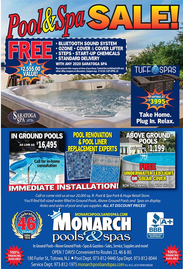 Monarch Pools & Spas | Totowa, NJ | Specials and Promotions